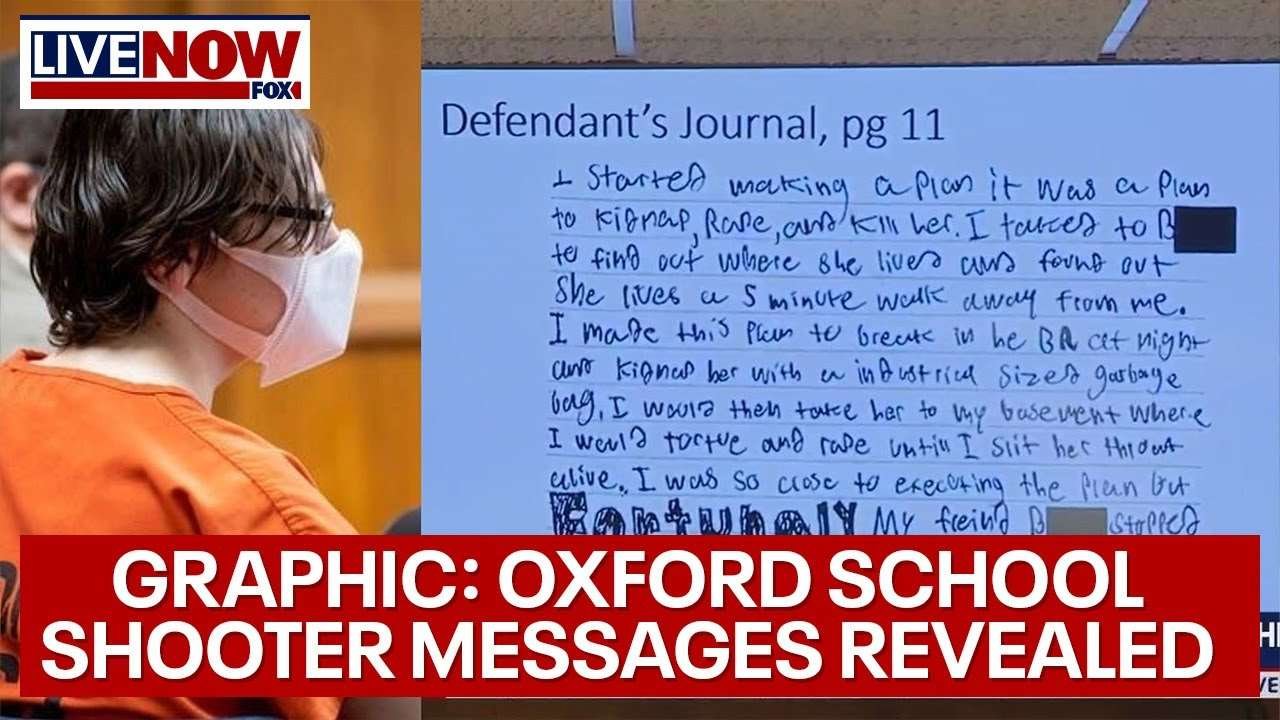 Video Thumbnail: Viewer discretion: Oxford school shooter text messages ...